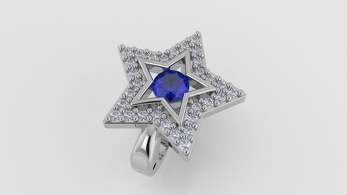 3dm stl star earring printable jewelry model 3D model 3D printable | CGTrader