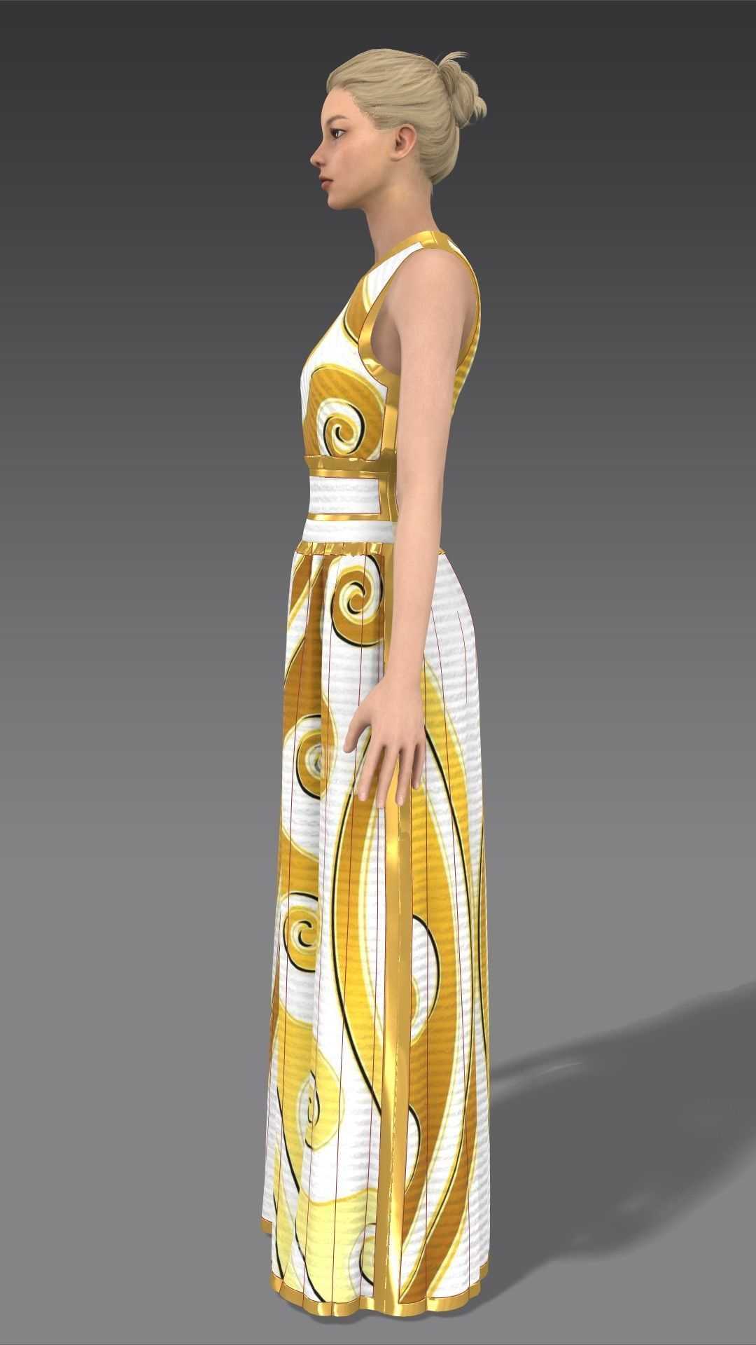 3D model Ancient Greece goddess dress VR / AR / low-poly | CGTrader