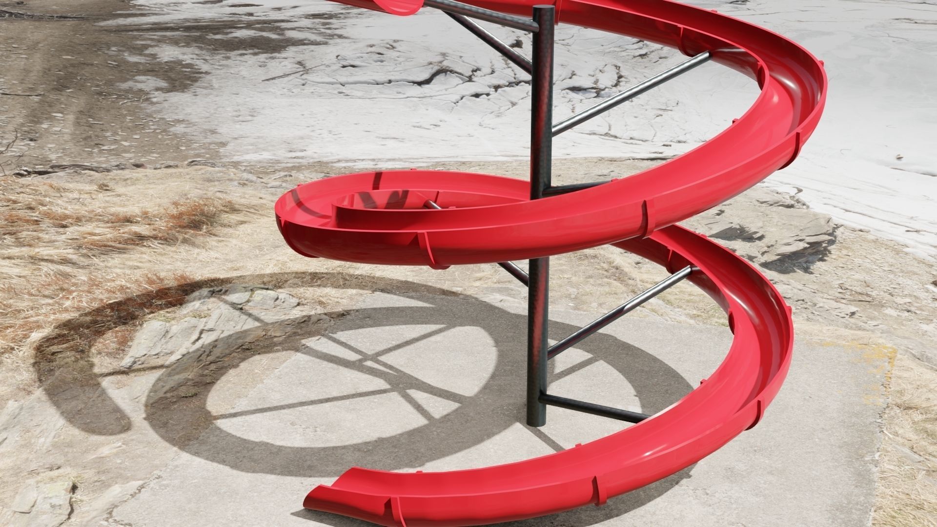 3D model Water Slide VR / AR / low-poly | CGTrader