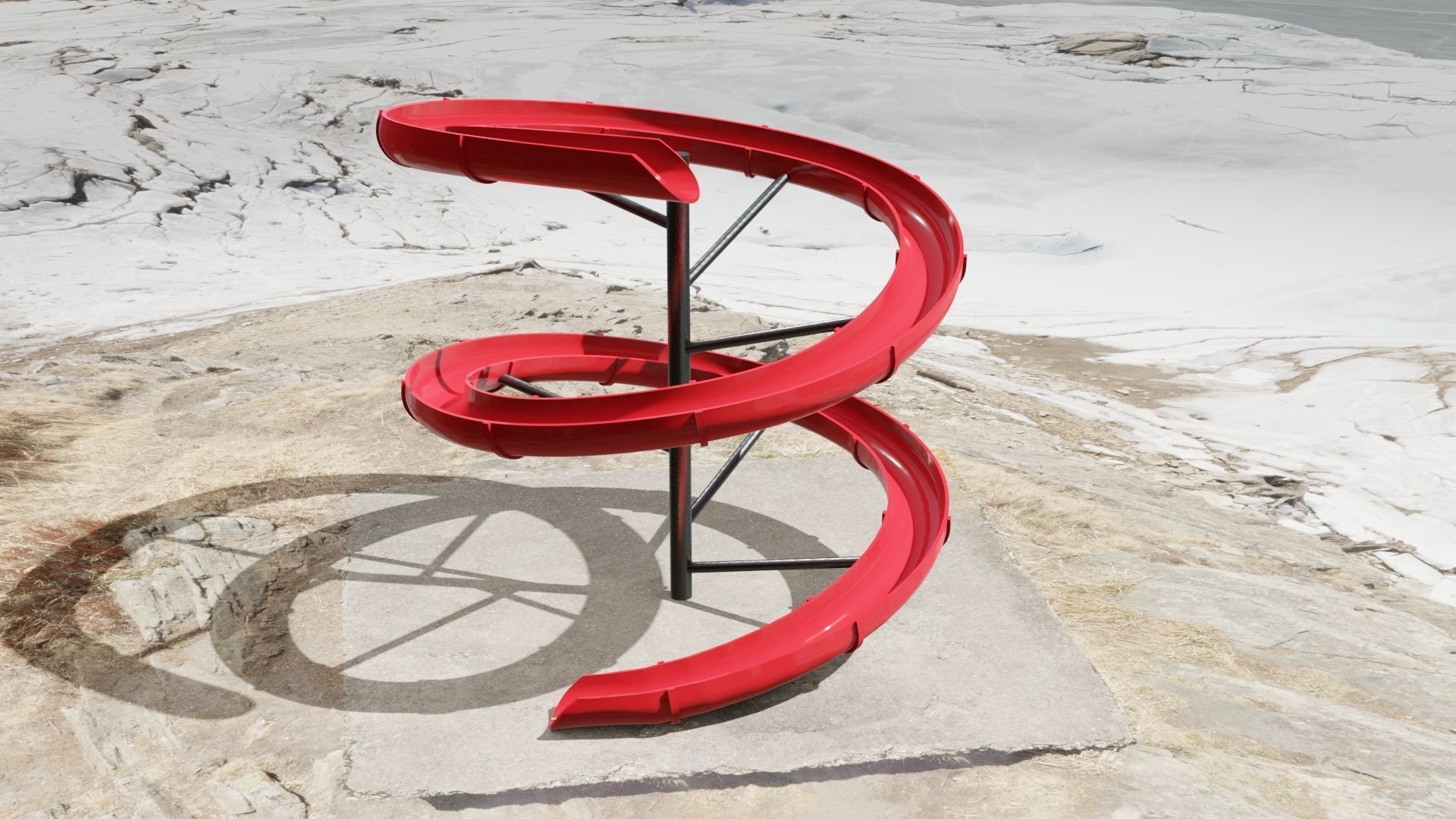 3D model Water Slide VR / AR / low-poly | CGTrader