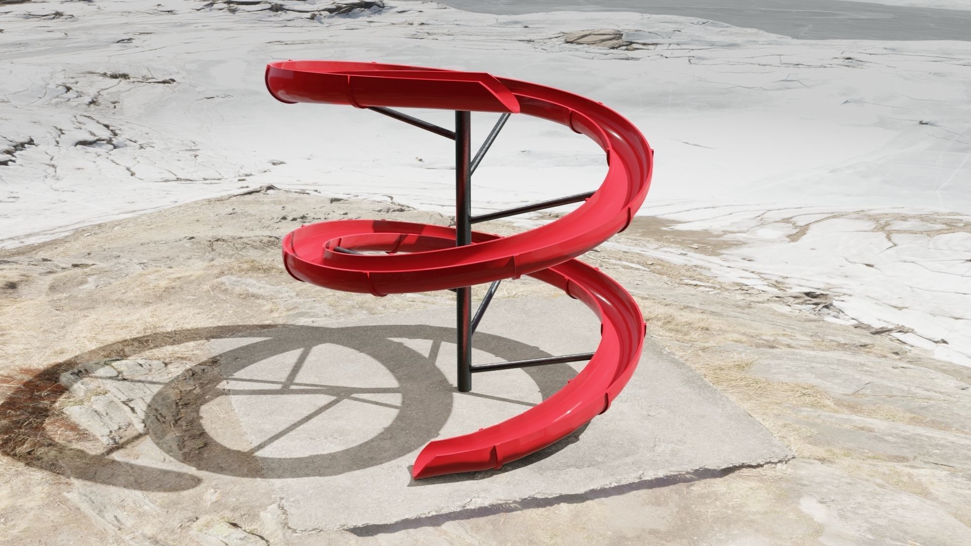 3D model Water Slide VR / AR / low-poly | CGTrader