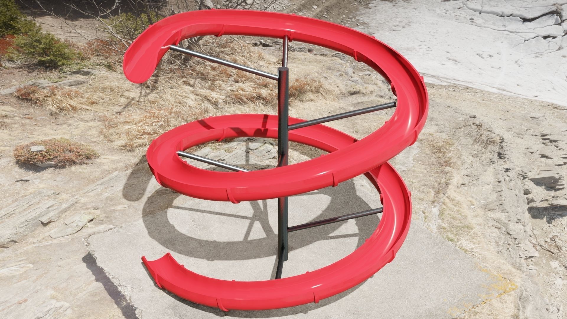 3D model Water Slide VR / AR / low-poly | CGTrader