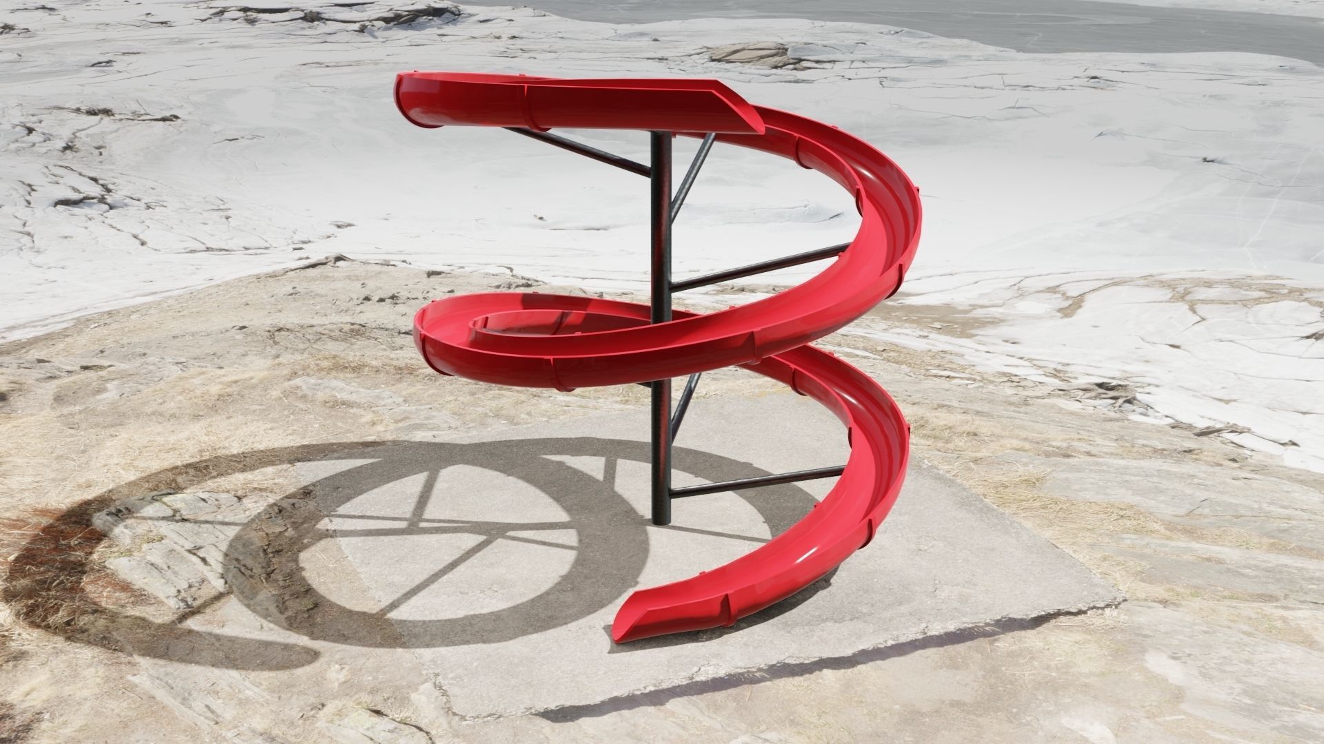 3D model Water Slide VR / AR / low-poly | CGTrader