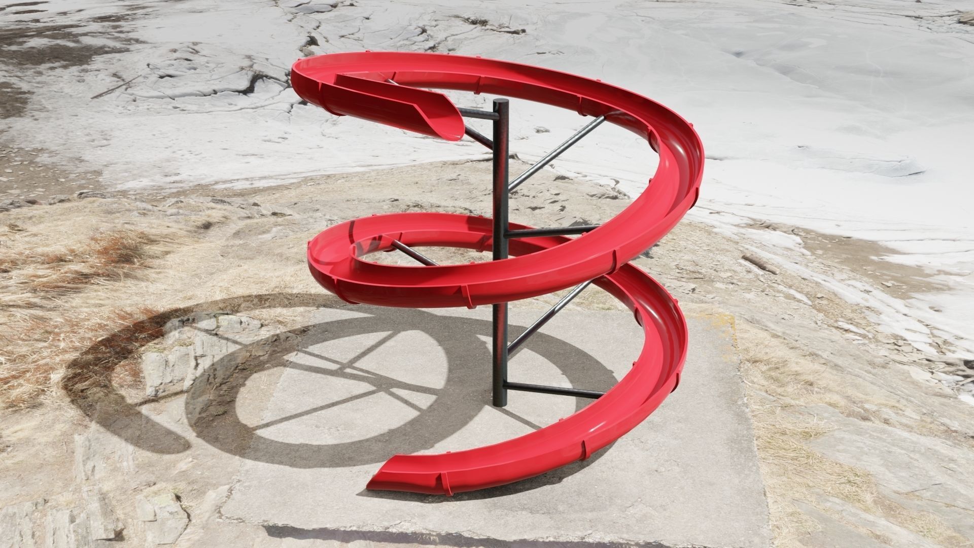 3D model Water Slide VR / AR / low-poly | CGTrader