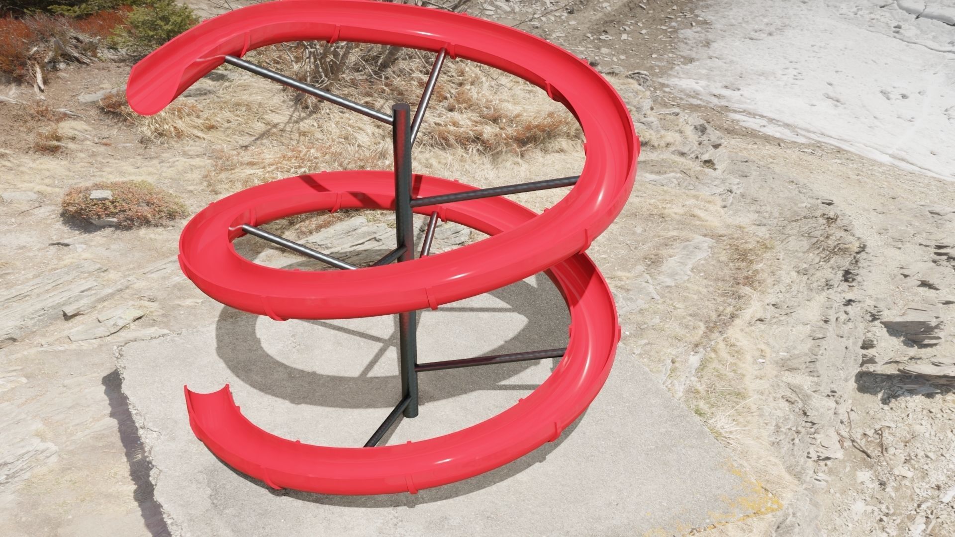 3D model Water Slide VR / AR / low-poly | CGTrader