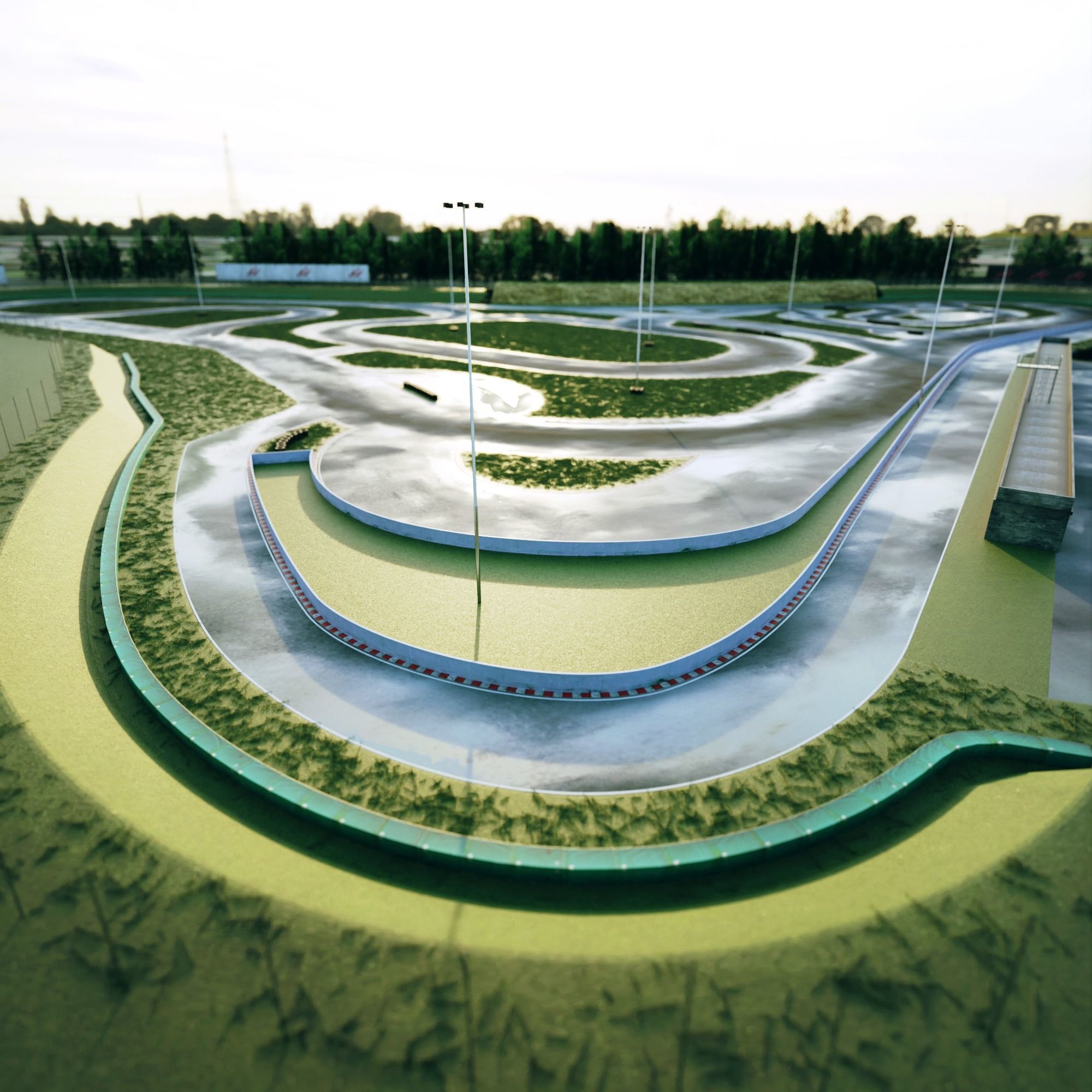 3D model Race Track For Drifting VR / AR / low-poly | CGTrader