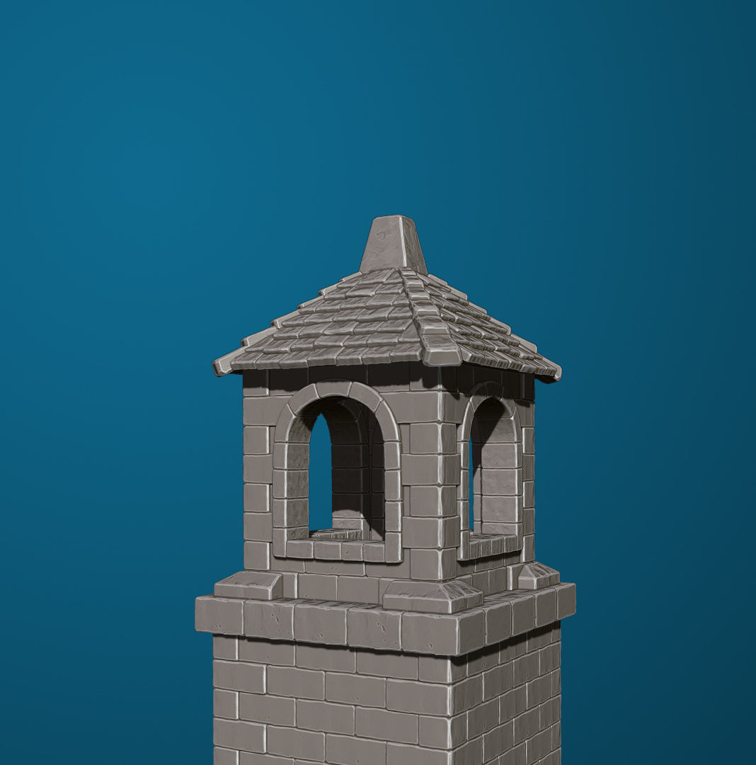 Medieval Tower 01 3D print model 3D model 3D printable | CGTrader