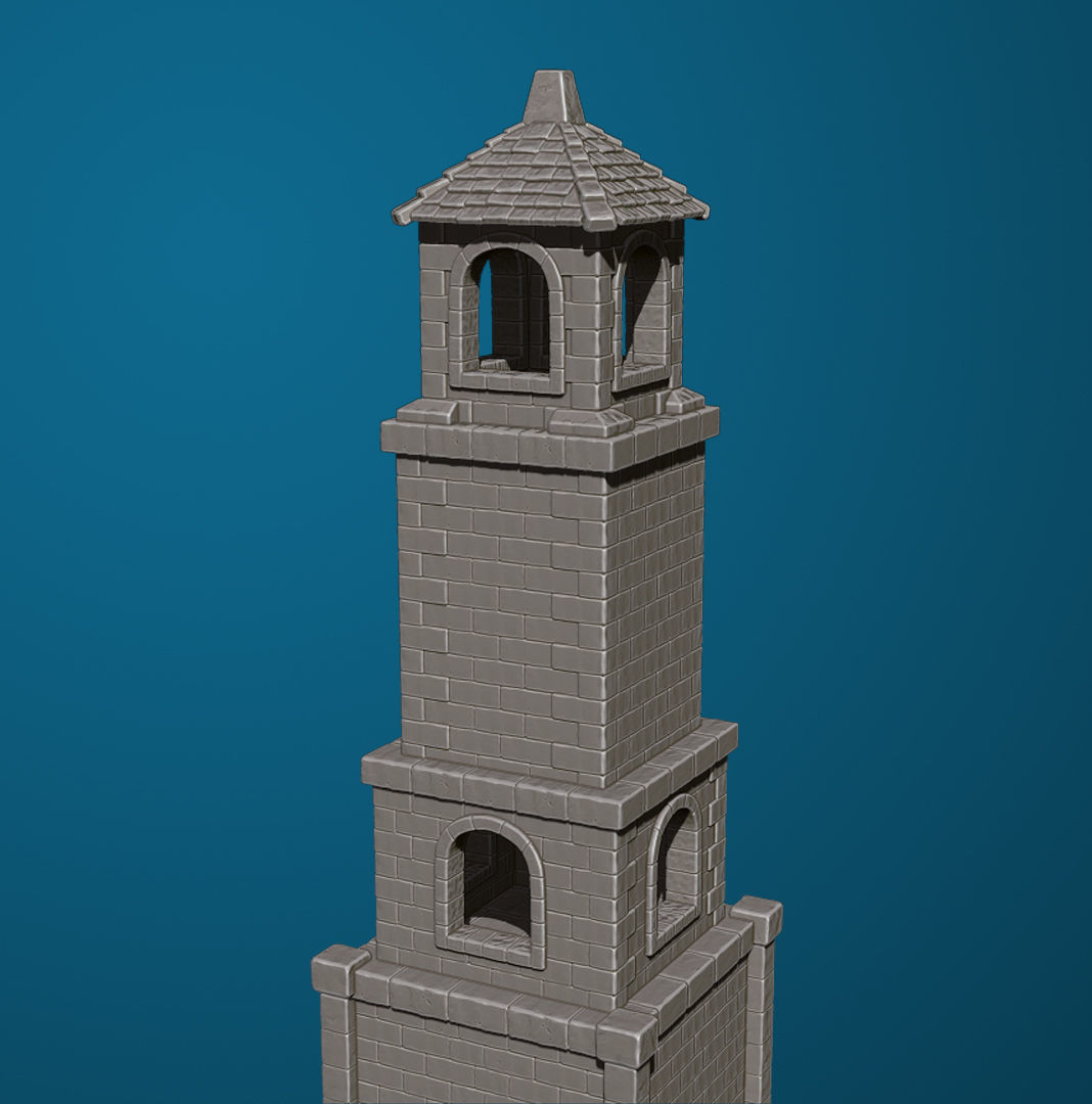 Medieval Tower 01 3D print model 3D model 3D printable | CGTrader