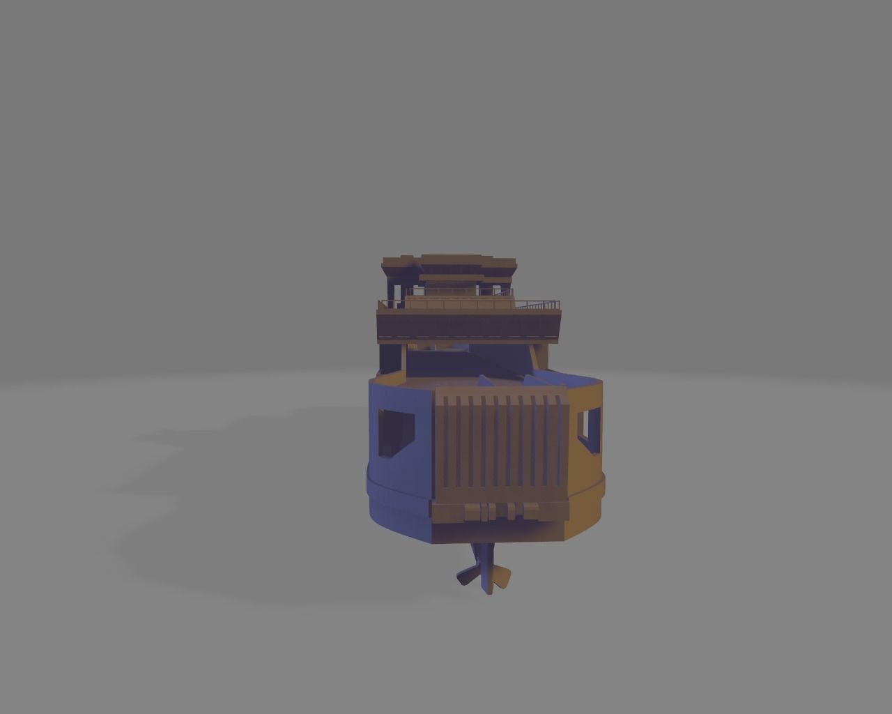 Ferry ro-ro ship miniature 3D model 3D printable | CGTrader