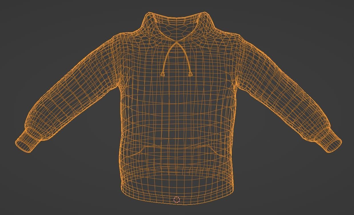 3D model Hoodie 3d Model - Low poly 3d model Clothing VR / AR / low ...