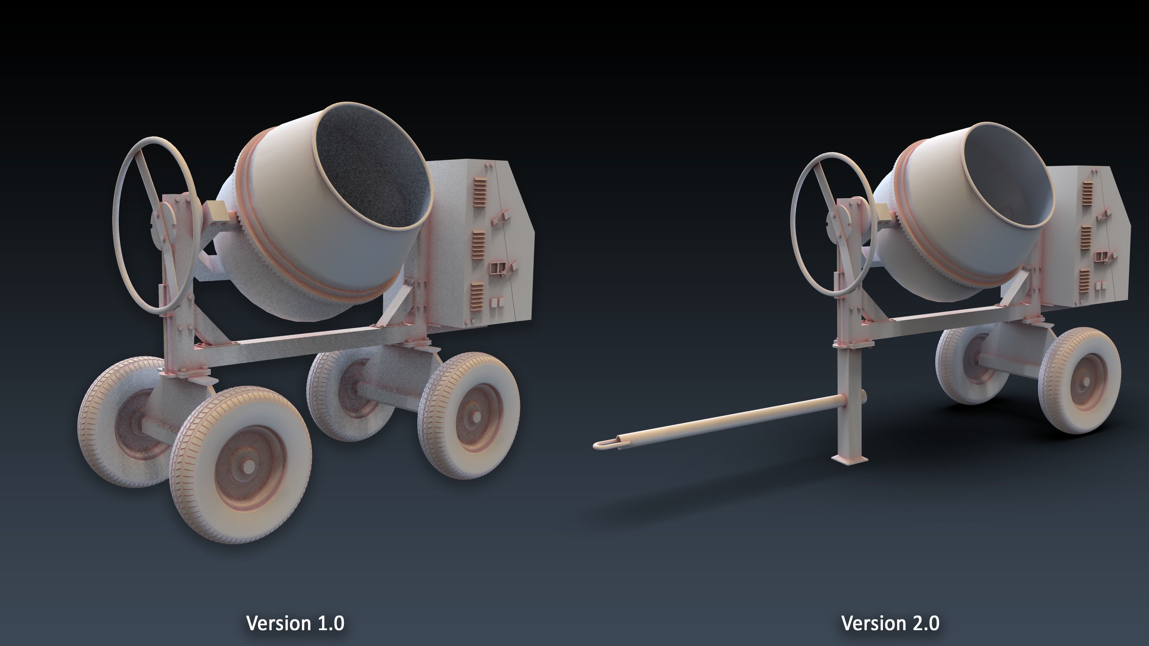 CEMENT MIXER MACHINE 3D MODEL 3D model | CGTrader