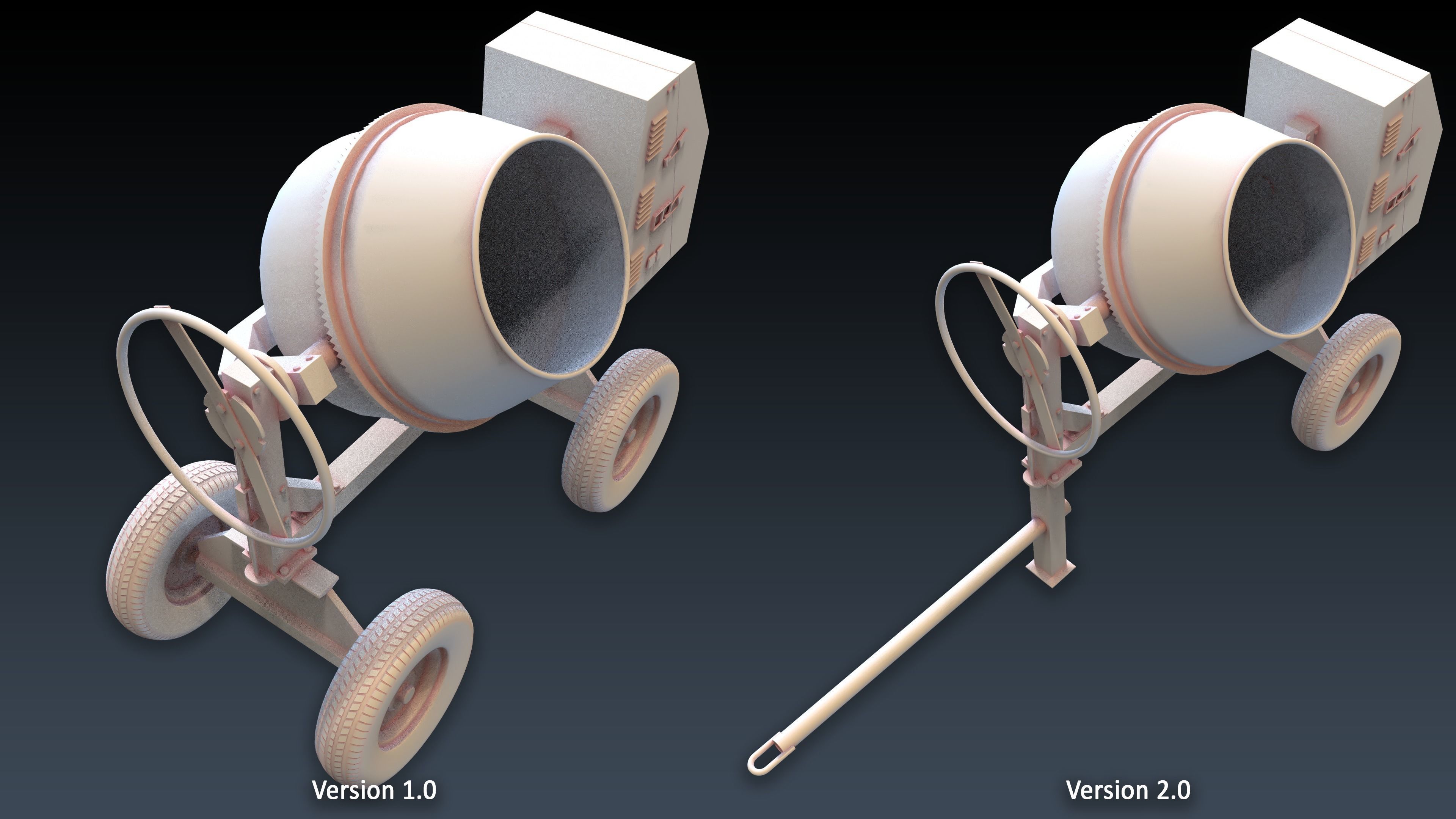 CEMENT MIXER MACHINE 3D MODEL 3D model | CGTrader