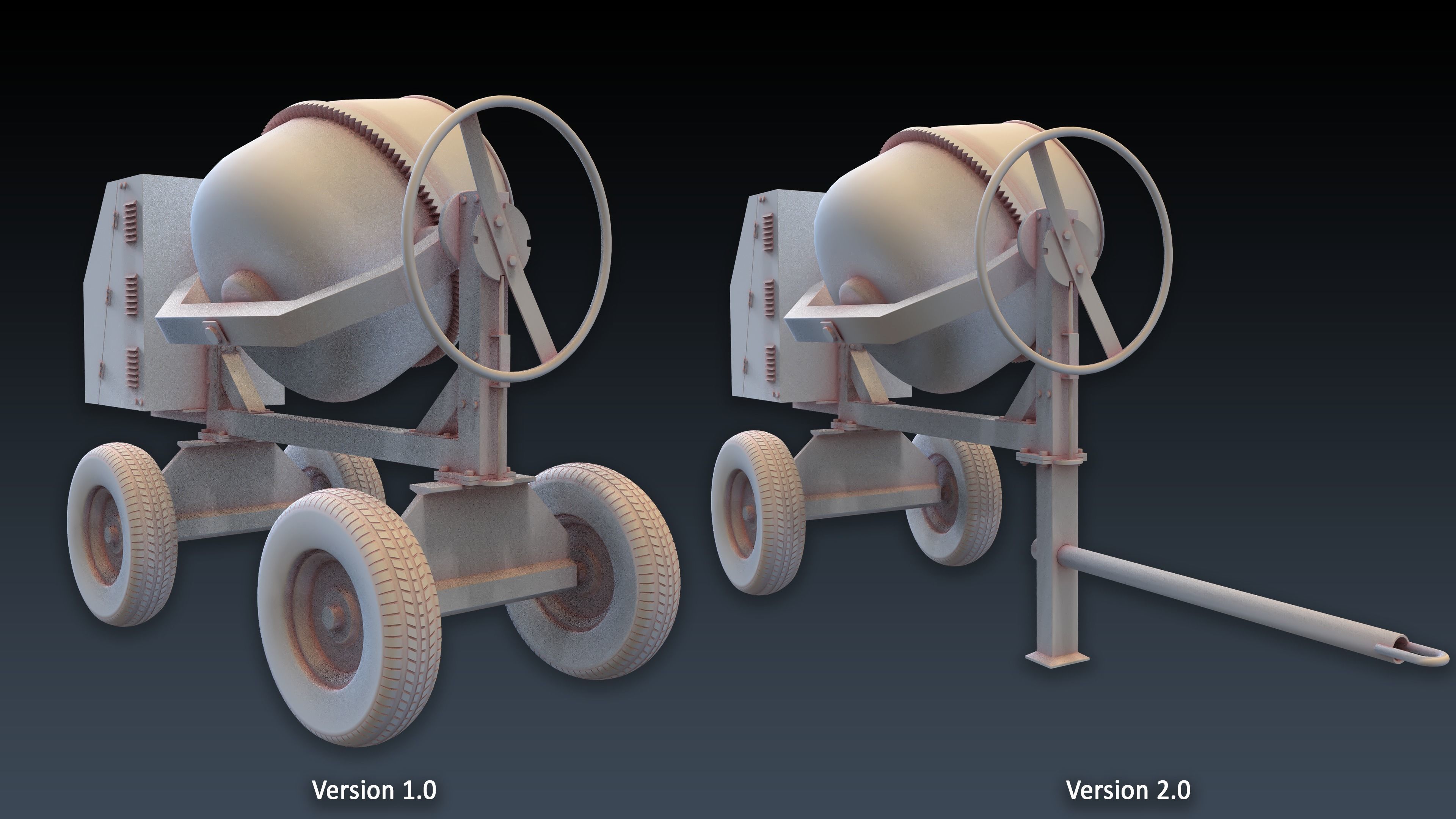 CEMENT MIXER MACHINE 3D MODEL 3D model | CGTrader