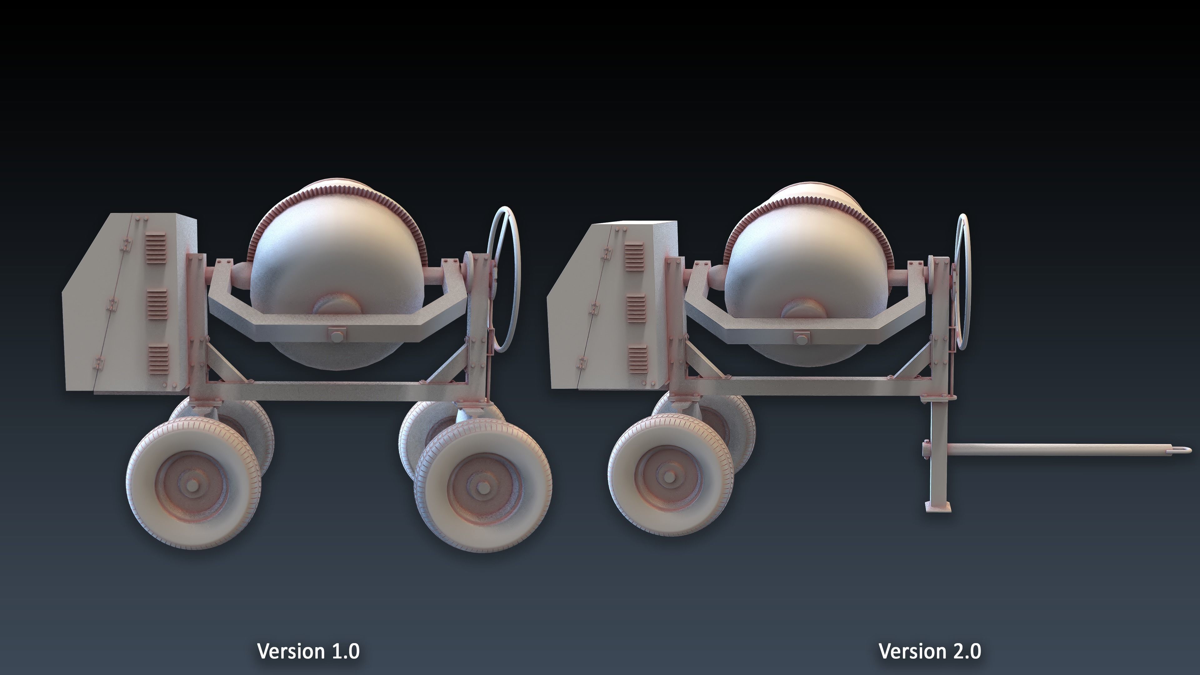 CEMENT MIXER MACHINE 3D MODEL 3D model | CGTrader
