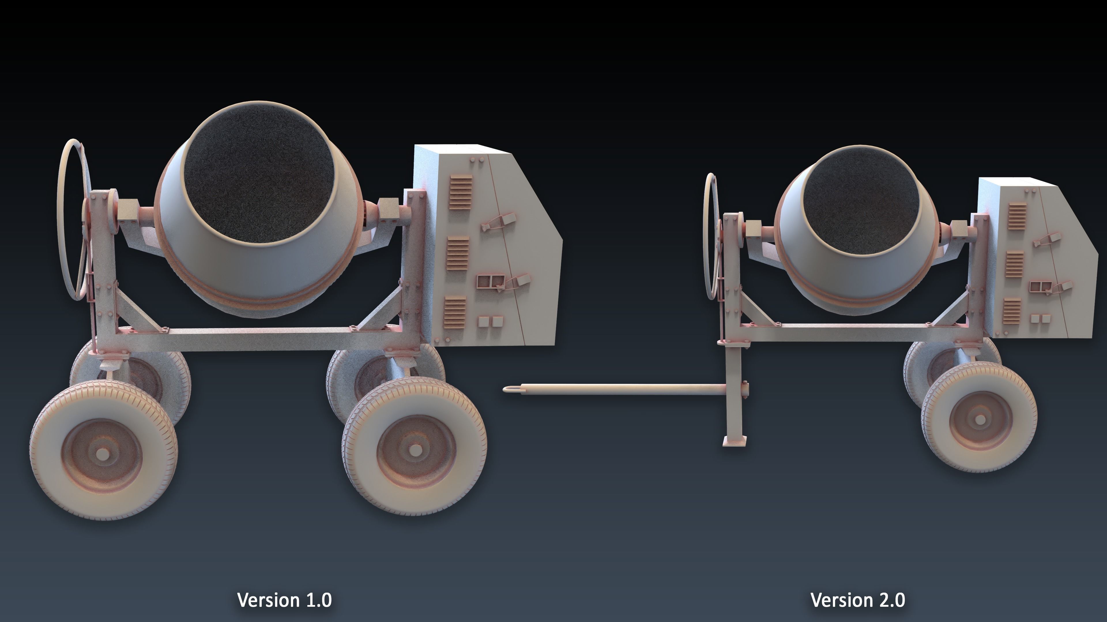 CEMENT MIXER MACHINE 3D MODEL 3D model | CGTrader