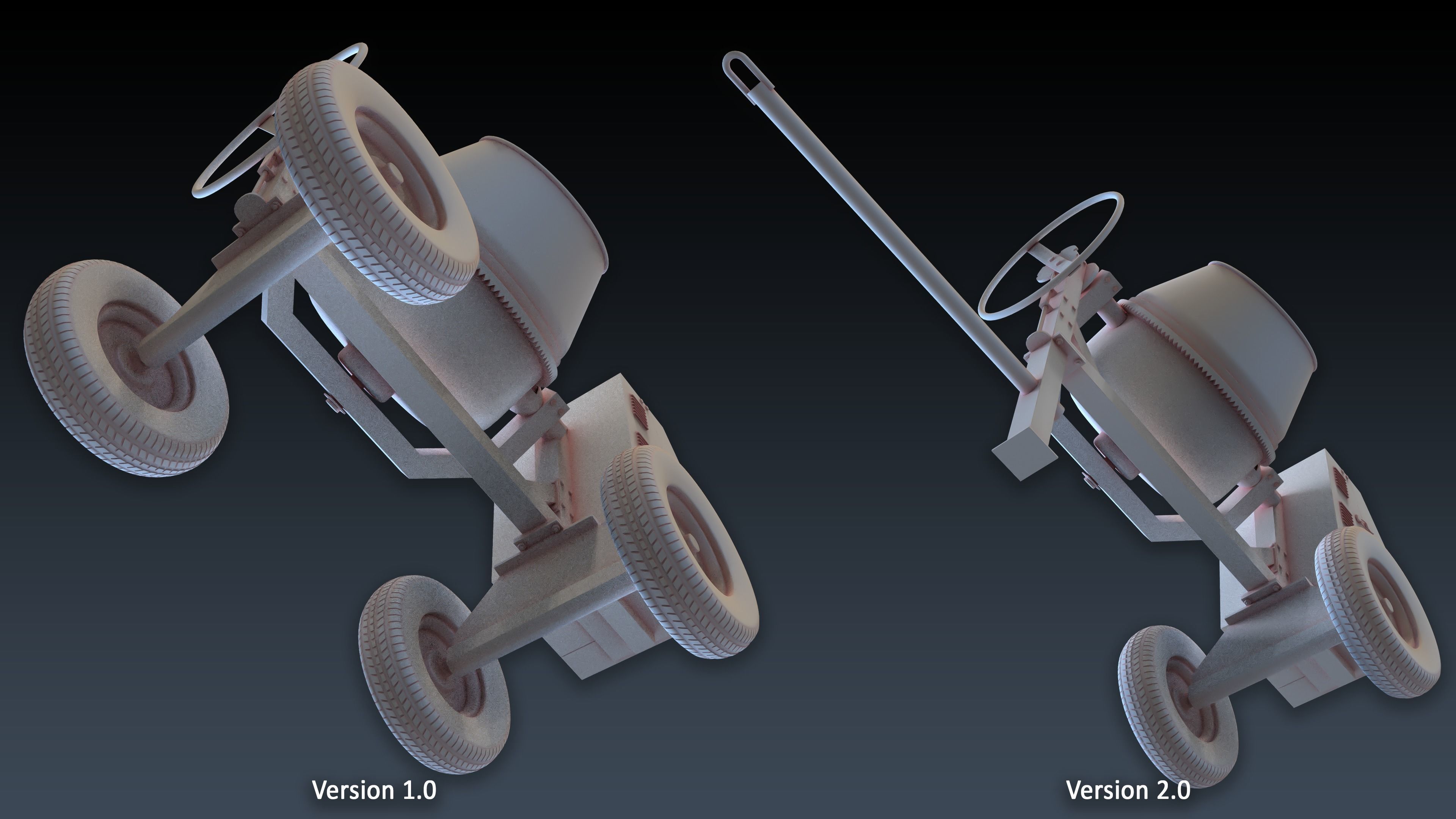 CEMENT MIXER MACHINE 3D MODEL 3D model | CGTrader