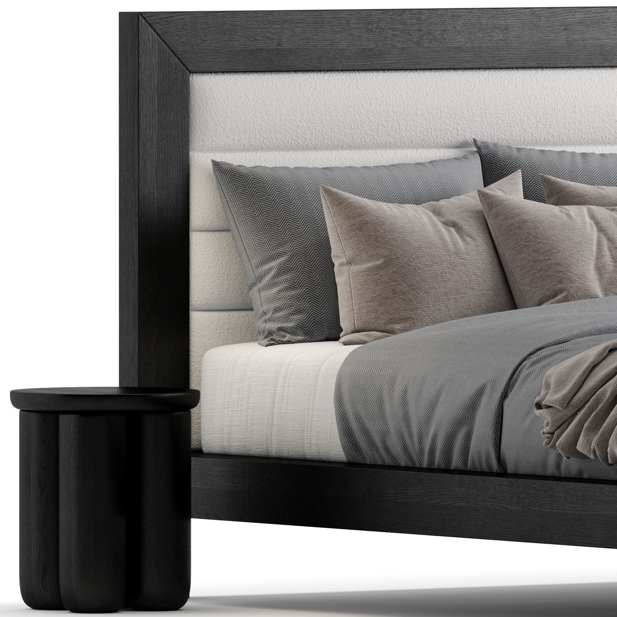 Carlin Platform Bed 3D model | CGTrader