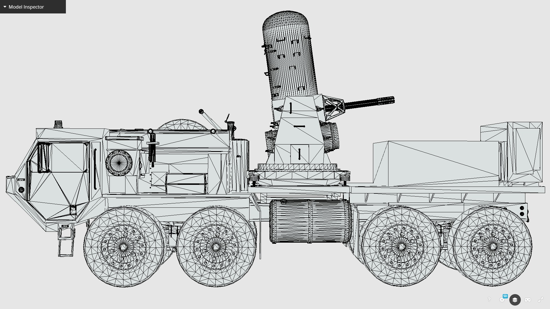 3D model Centurion C-RAM mounted on HEMTT VR / AR / low-poly | CGTrader