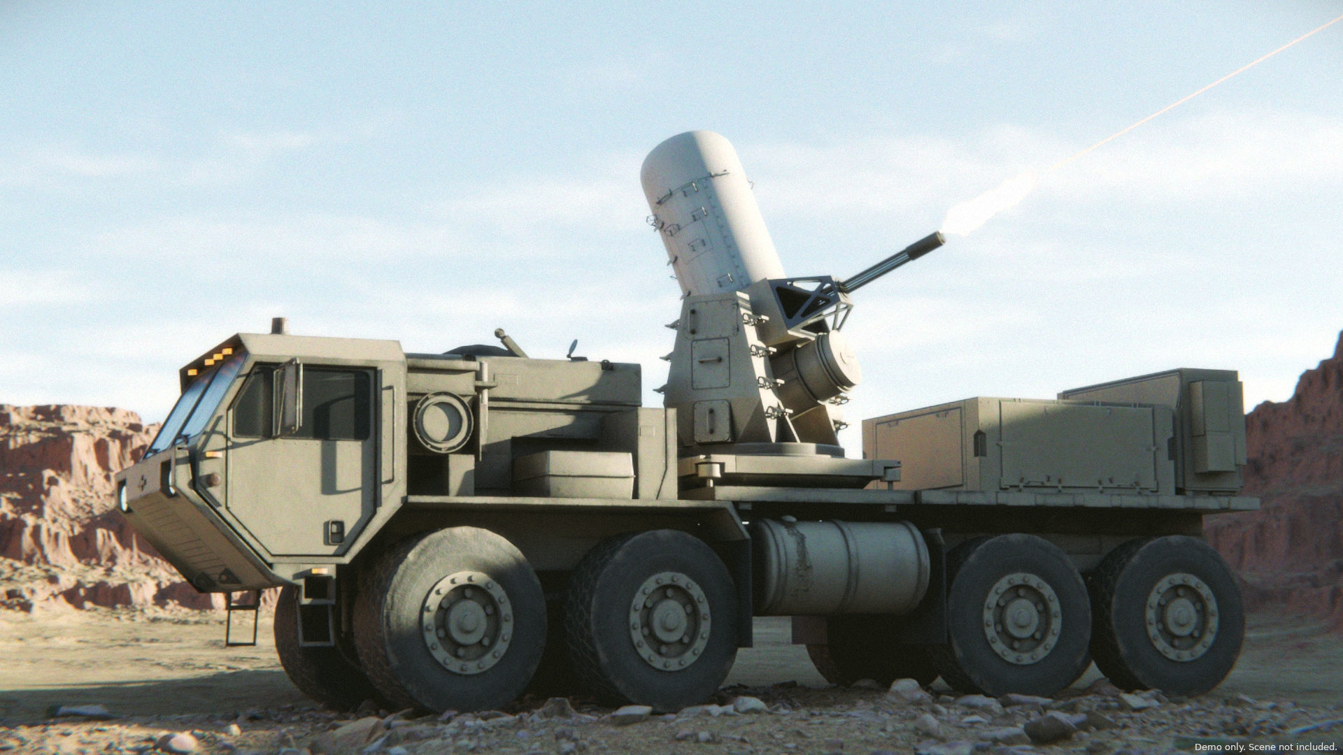 3D model Centurion C-RAM mounted on HEMTT VR / AR / low-poly | CGTrader