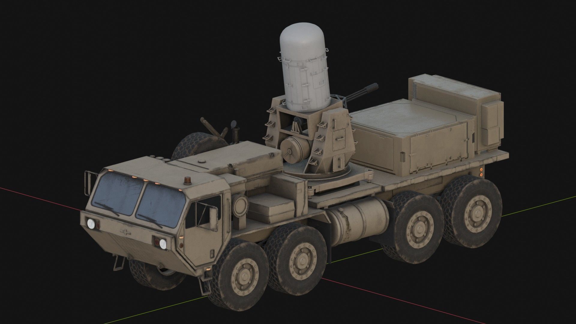 3D model Centurion C-RAM mounted on HEMTT VR / AR / low-poly | CGTrader