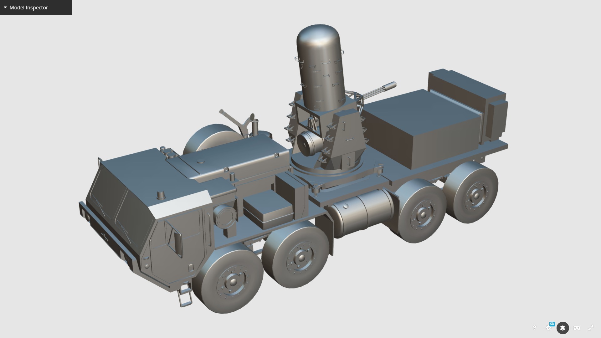 3D model Centurion C-RAM mounted on HEMTT VR / AR / low-poly | CGTrader