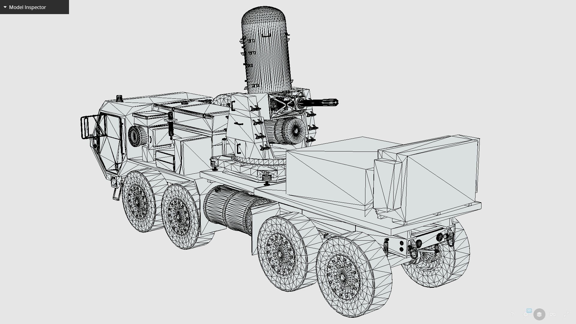 3D model Centurion C-RAM mounted on HEMTT VR / AR / low-poly | CGTrader