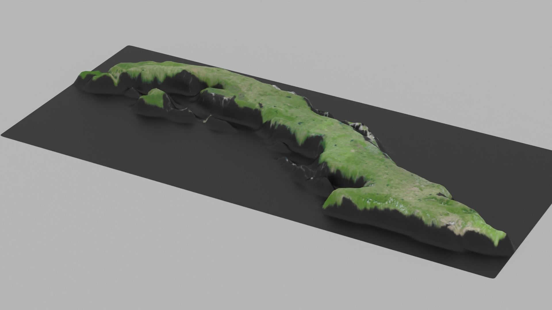 3D model Cuba Map Country VR / AR / low-poly | CGTrader