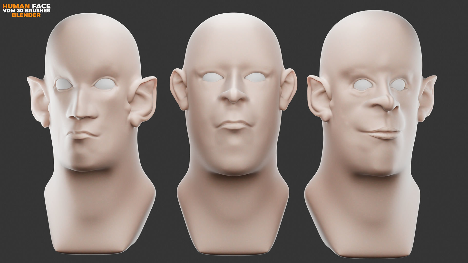 Human Face Vdm Brushes For Blender 3D model | CGTrader