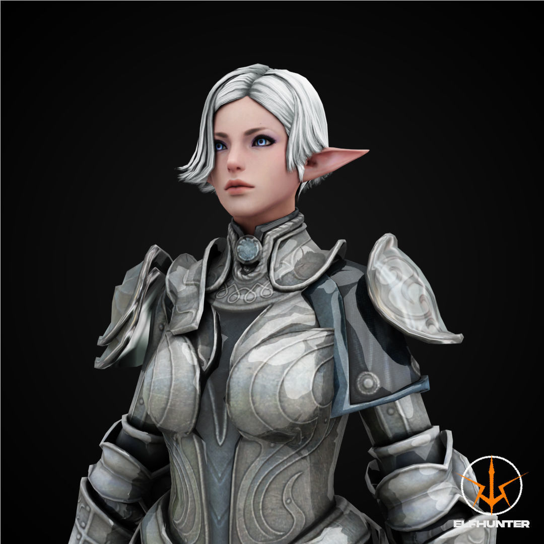 3D model EXCLUSIVE ELF HUNTER EDITION RIGGED CHARACTER ELF WARRIOR ...