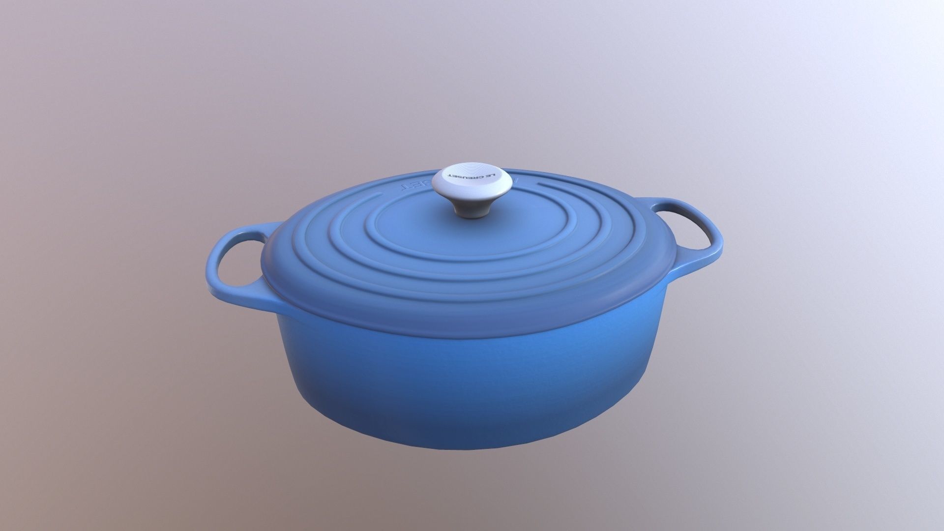Deep Round Oven 3D model | CGTrader