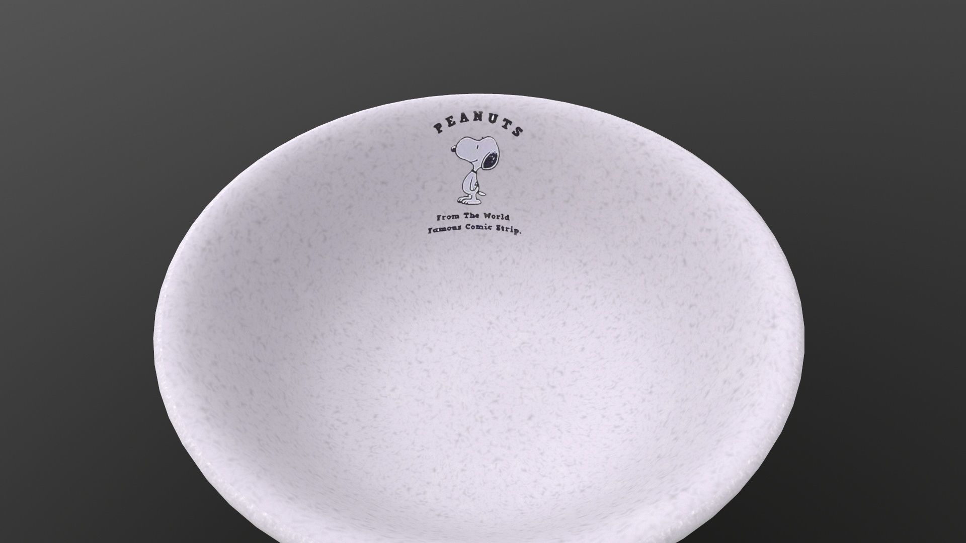 Peanuts Snoopy Rice Bowl 3D model | CGTrader