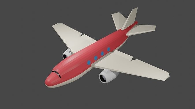 3D model Air Bus Airplane VR / AR / low-poly | CGTrader