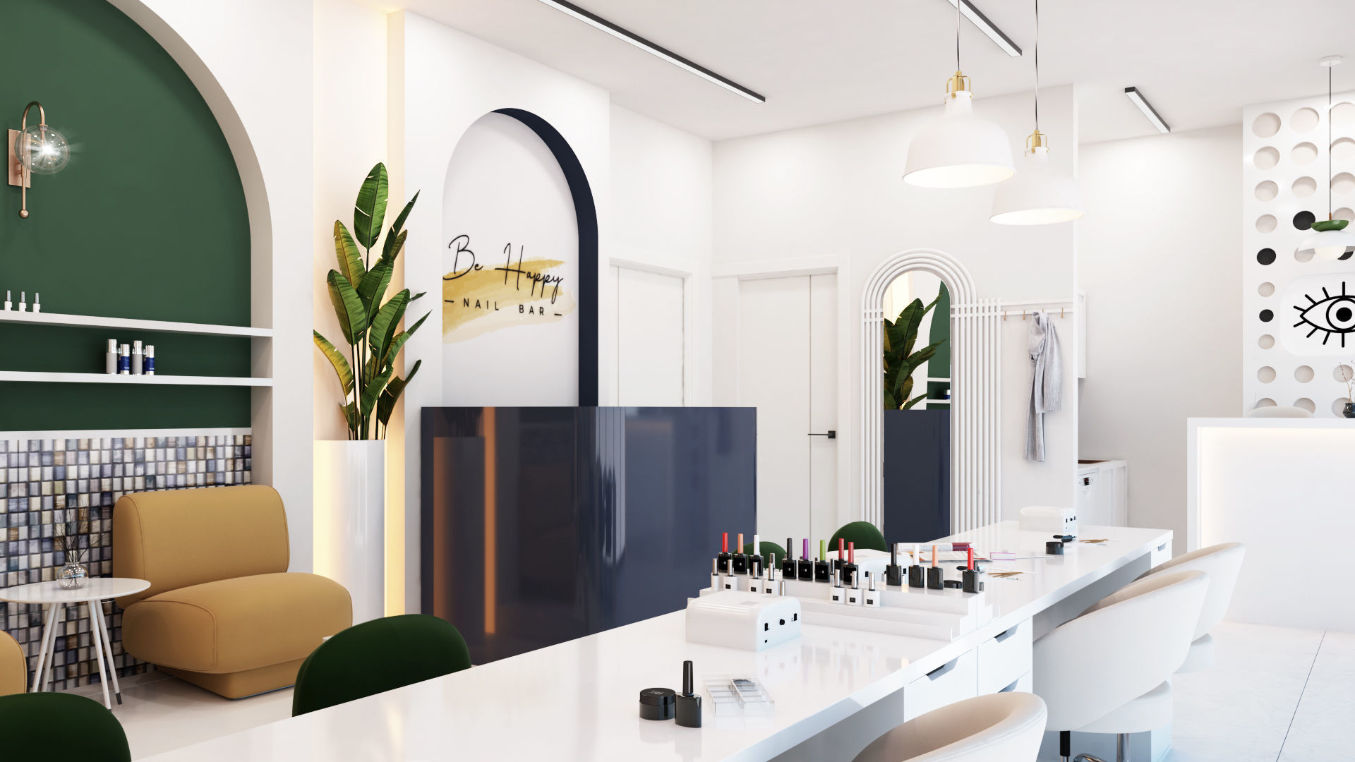 Nail and Spa Salon Interior Scene 3D Model 3D model | CGTrader