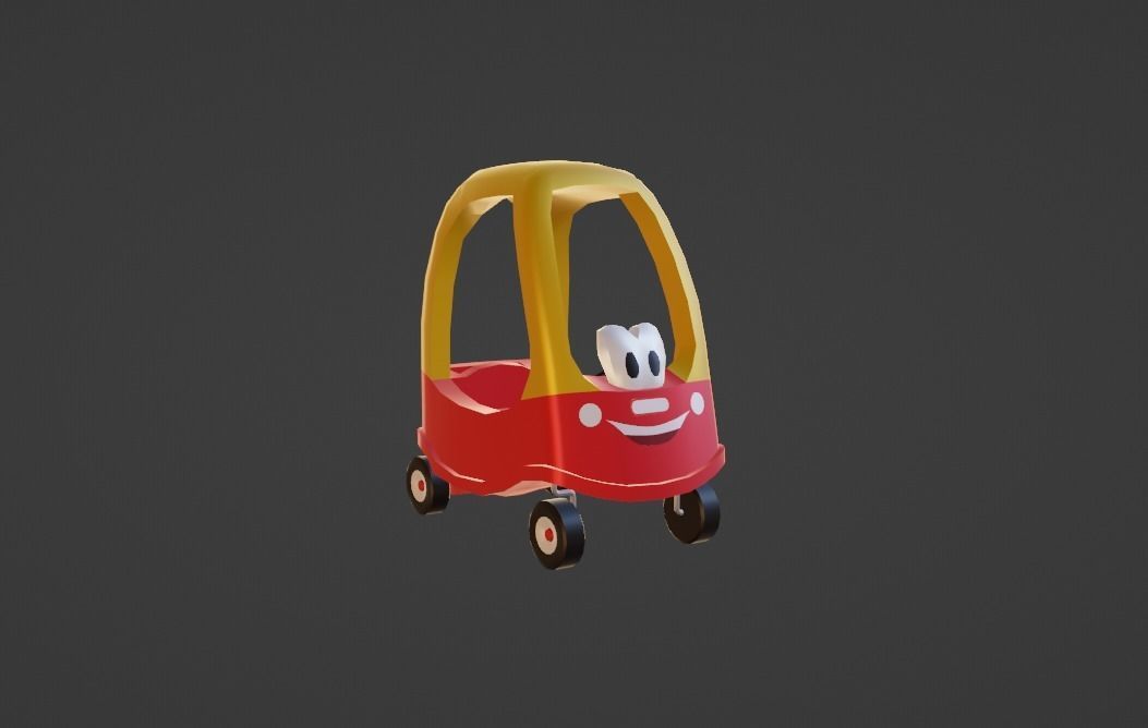 Childrens Rideable Toy Car free VR / AR / low-poly 3D model | CGTrader