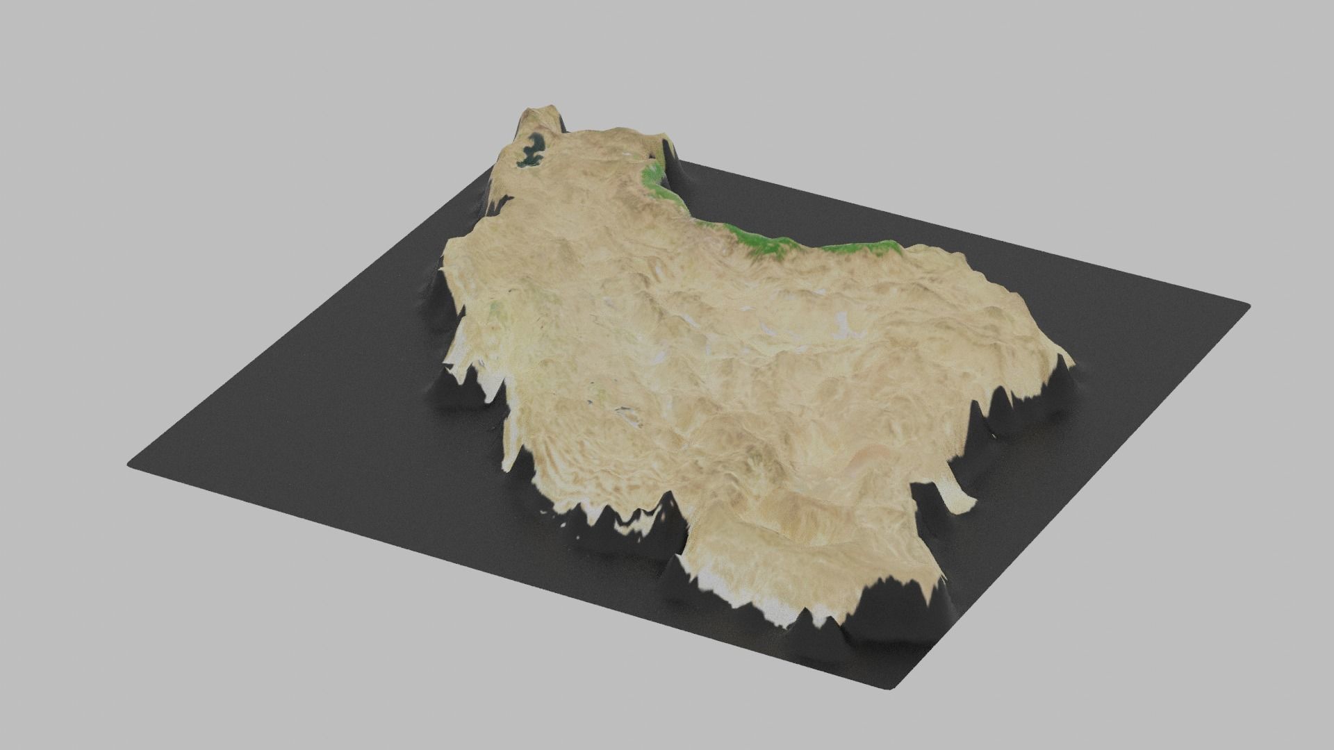 3D model Iran Map Country VR / AR / low-poly | CGTrader