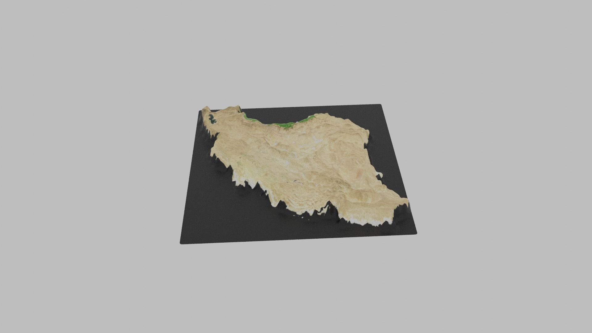 3D model Iran Map Country VR / AR / low-poly | CGTrader