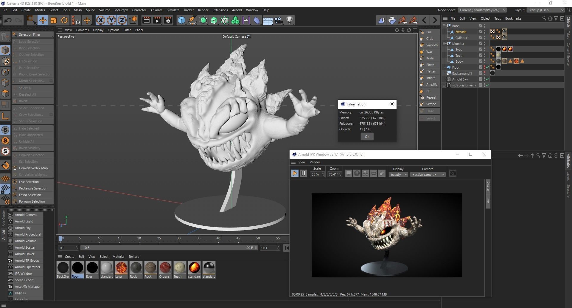 Fire Bomb Final Fantasy 3D model 3D printable | CGTrader