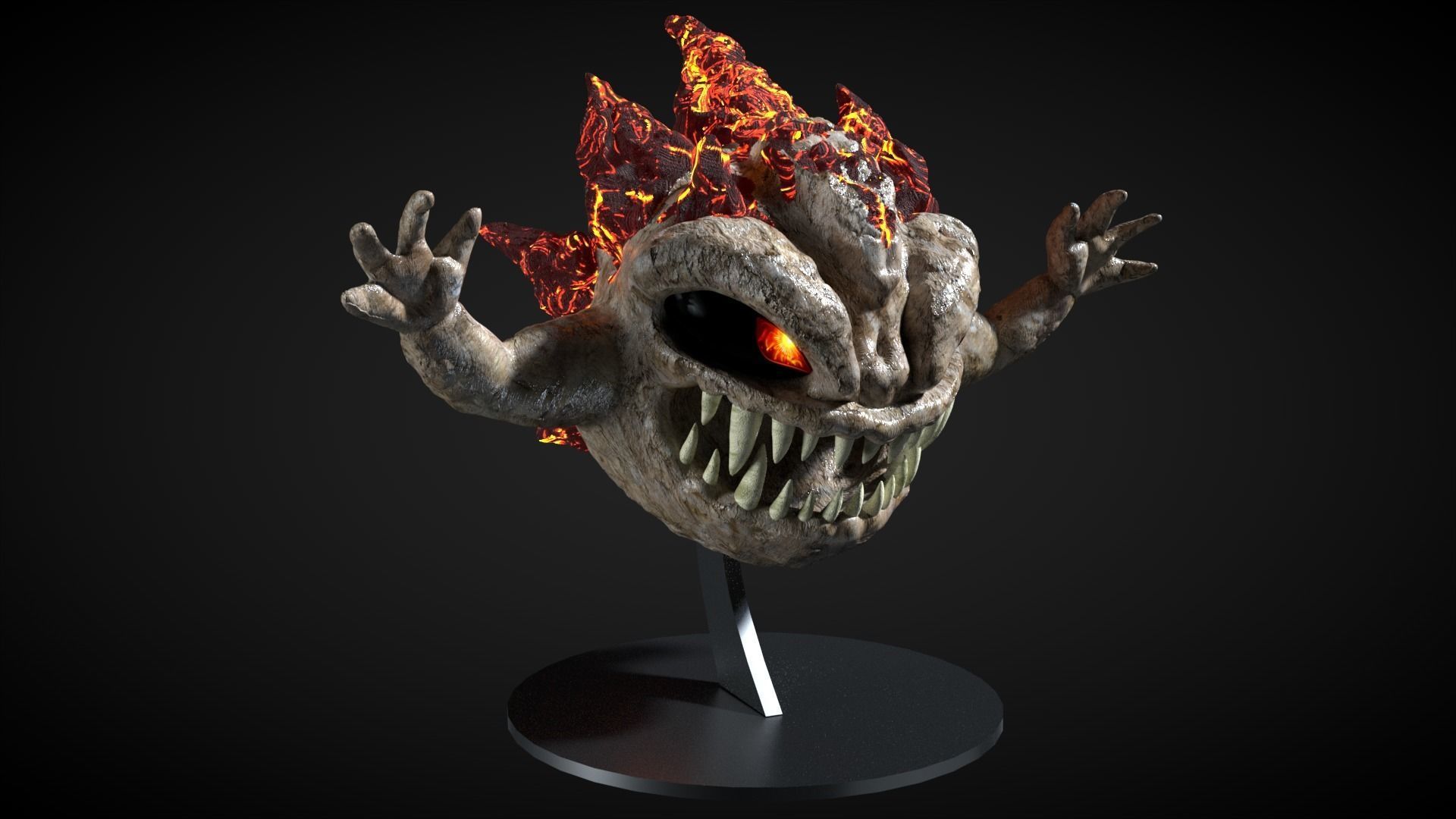 Fire Bomb Final Fantasy 3D model 3D printable | CGTrader