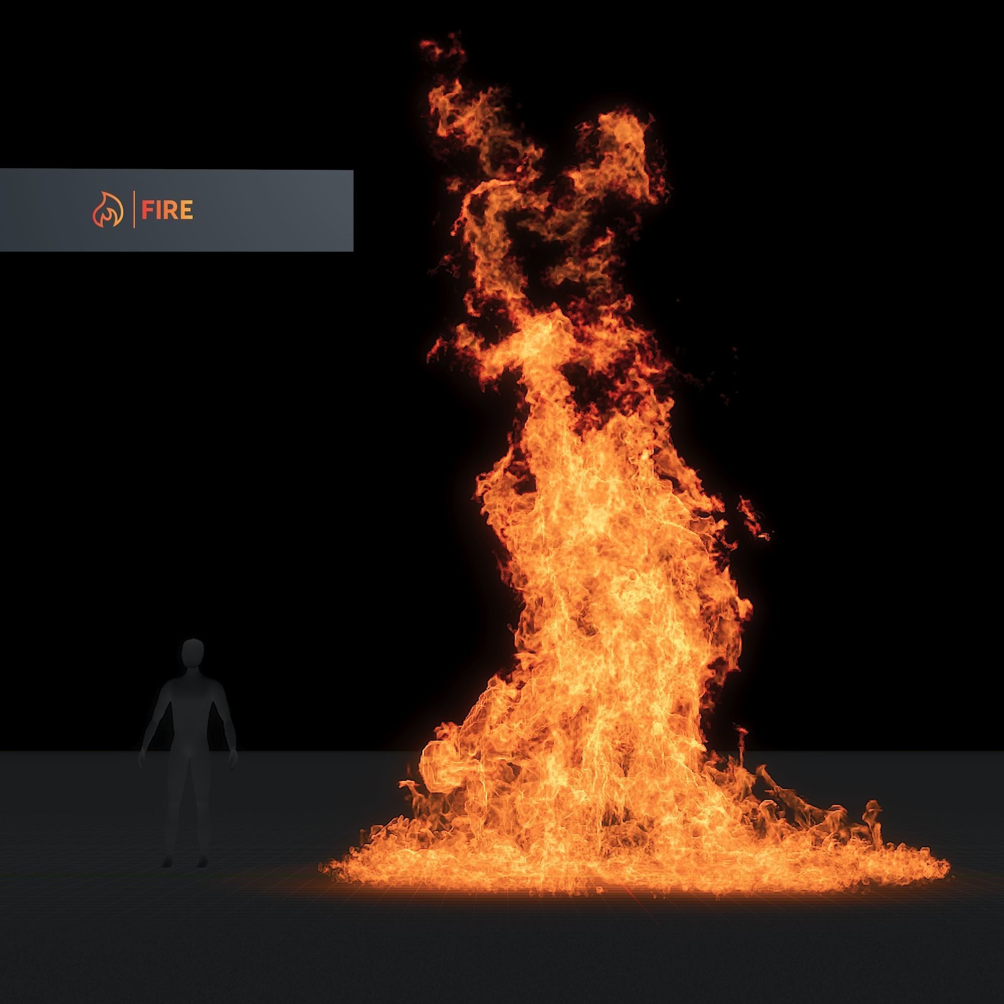3D Big Fire Animation 3D model animated | CGTrader