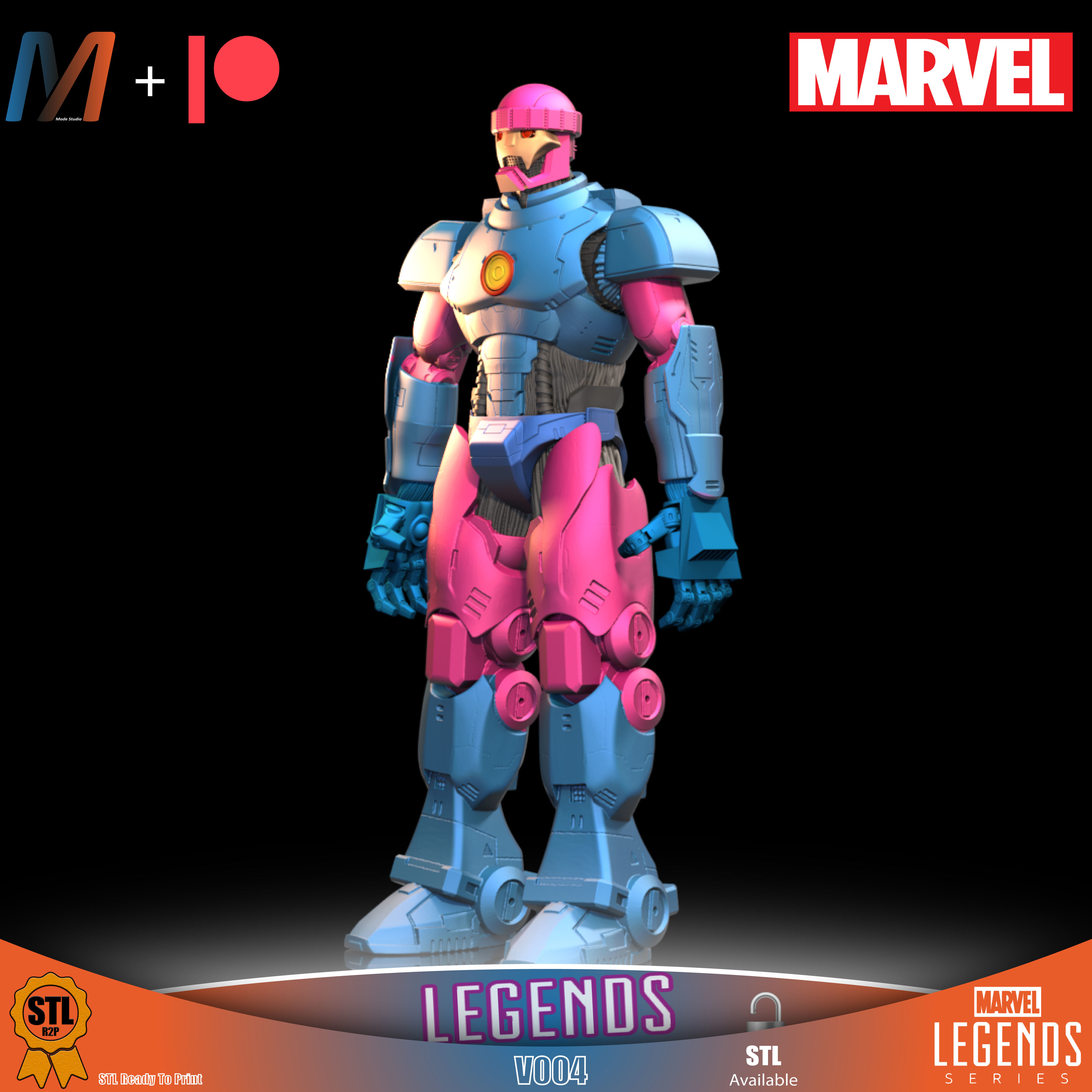 V004 - CENTINELA MARVEL LEGENDS 3D model 3D printable | CGTrader