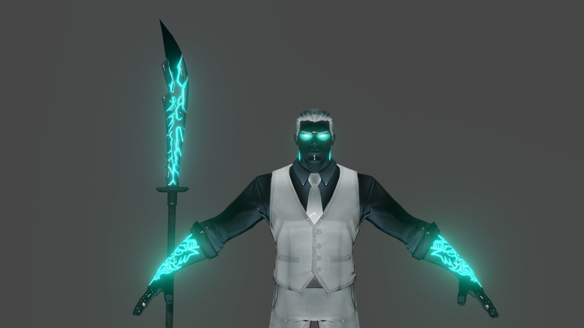 3D model Mr Negative VR / AR / low-poly | CGTrader