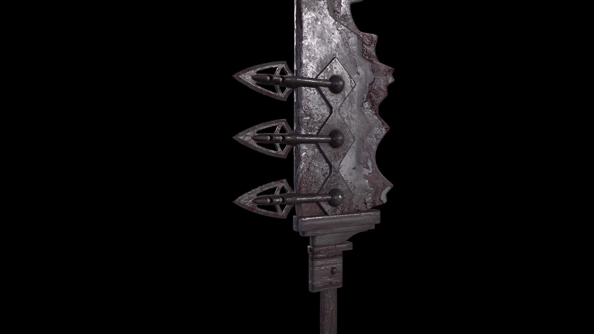 3D model butcher sword blade VR / AR / low-poly | CGTrader