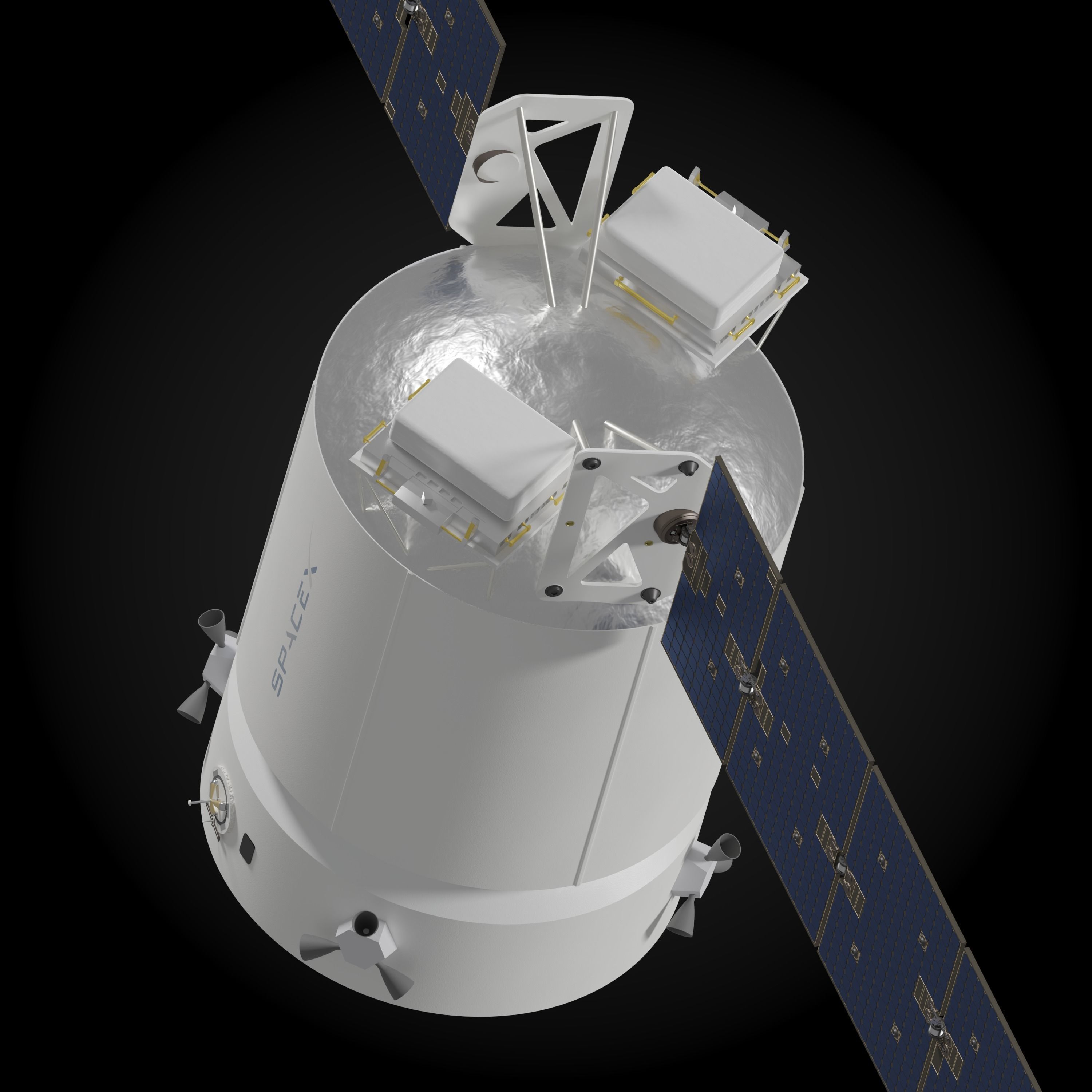 SpaceX Dragon spacecraft pack 3D Model Collection | CGTrader