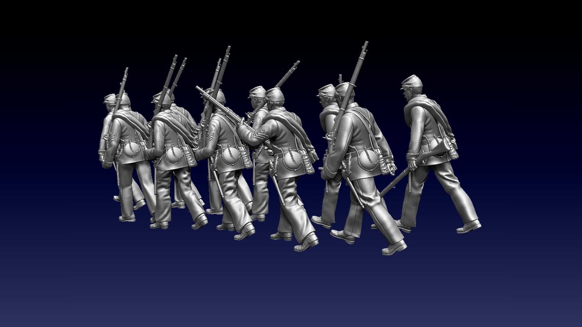 Soldiers Union us civil war 3D model 3D printable | CGTrader