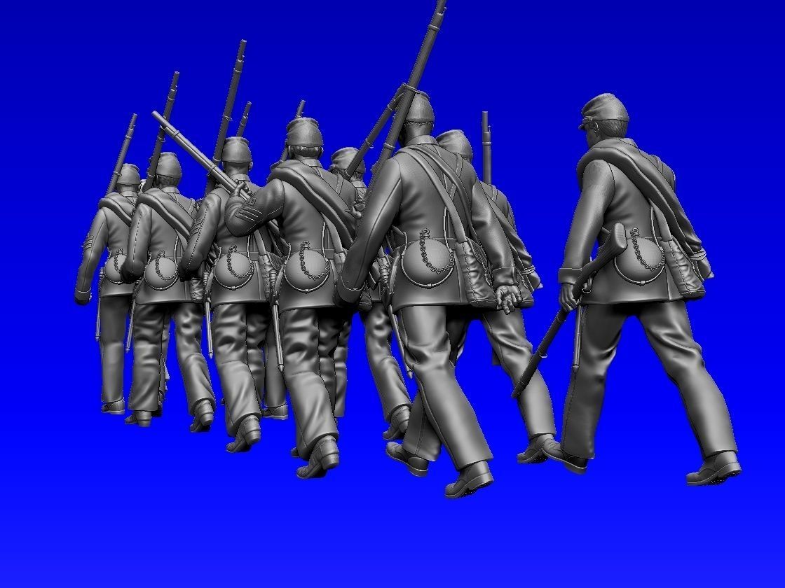 Soldiers Union us civil war 3D model 3D printable | CGTrader