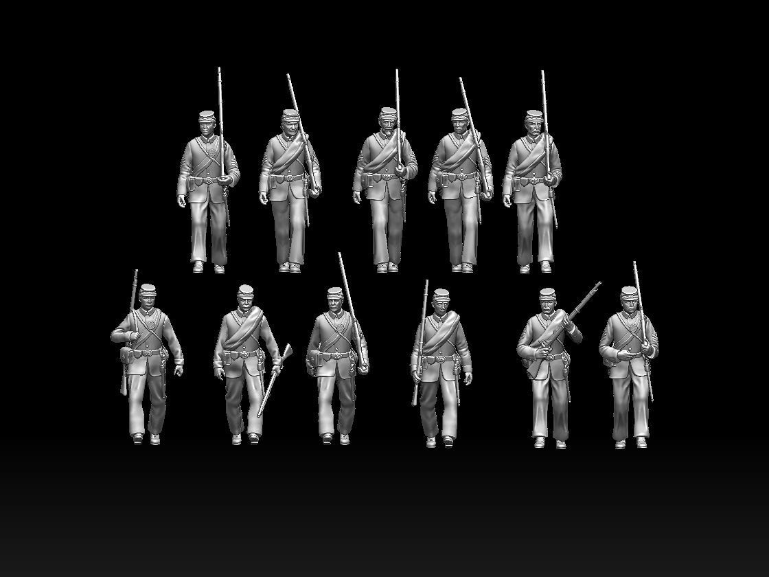 Soldiers Union us civil war 3D model 3D printable | CGTrader
