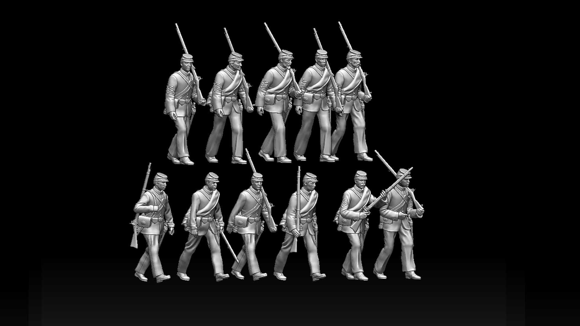 Soldiers Union us civil war 3D model 3D printable | CGTrader