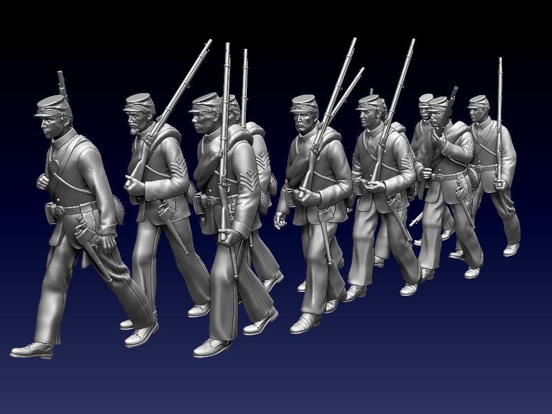 Soldiers Union us civil war 3D model 3D printable | CGTrader