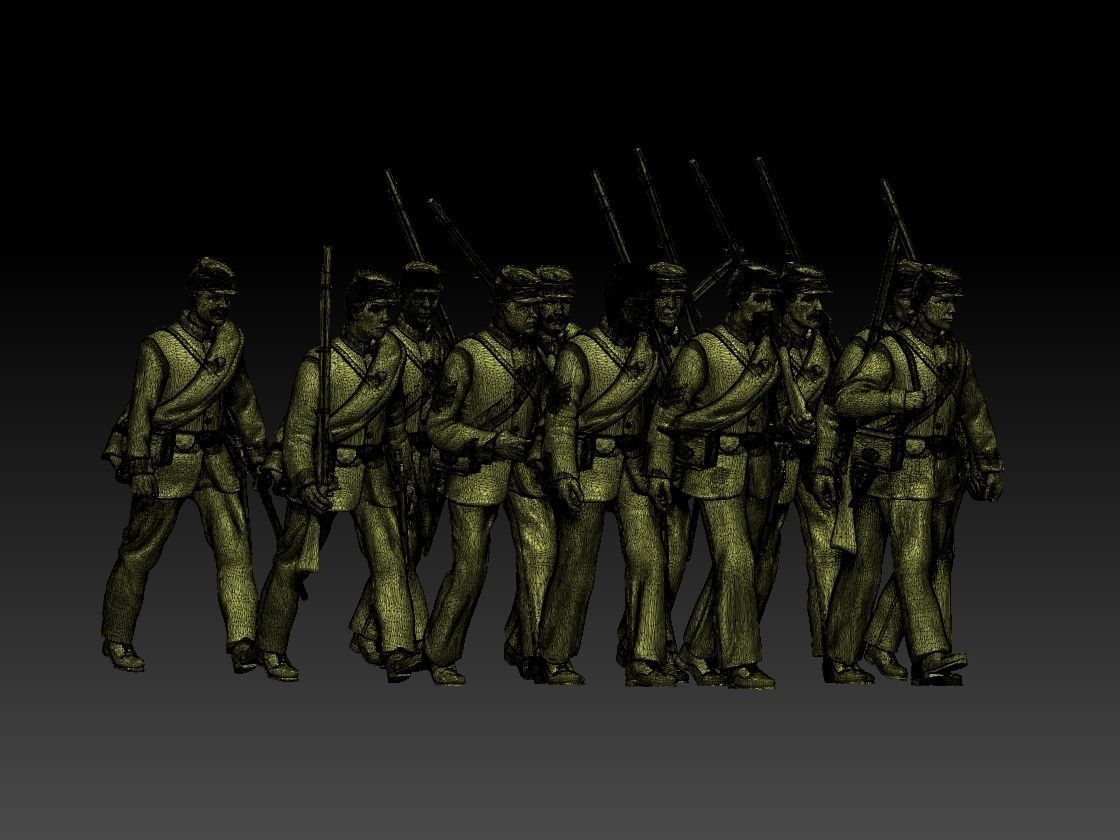 Soldiers Union us civil war 3D model 3D printable | CGTrader