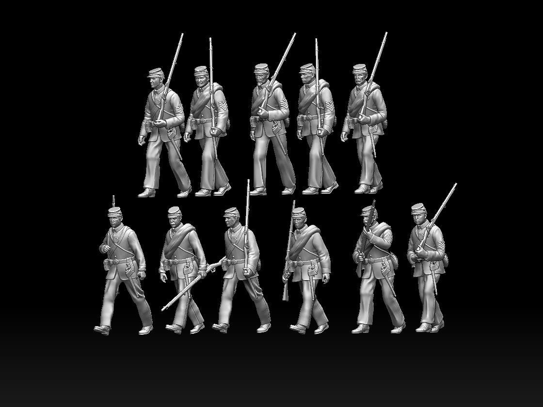 Soldiers Union us civil war 3D model 3D printable | CGTrader